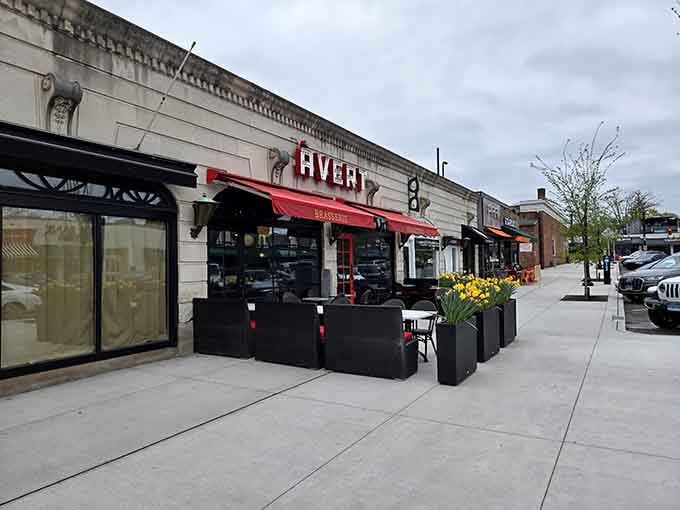 Those planters lining the sidewalk transform an ordinary street corner into a destination worth seeking out and savoring.