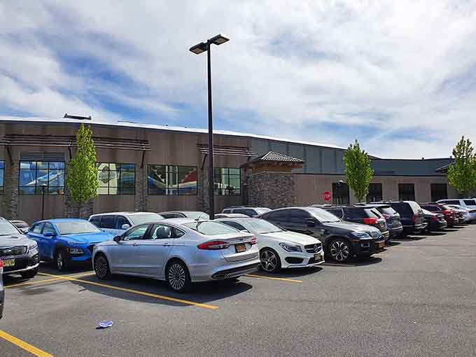 A full parking lot means one thing: everyone already figured out this place is spectacular.