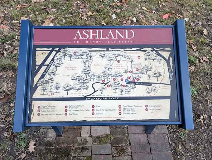 The estate map that makes you realize one visit is never going to be enough to see it all.