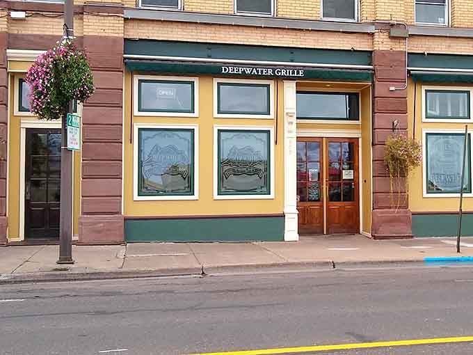 Deep Water Grille's colorful facade promises the kind of fresh fish dinner that makes living near Superior worthwhile.