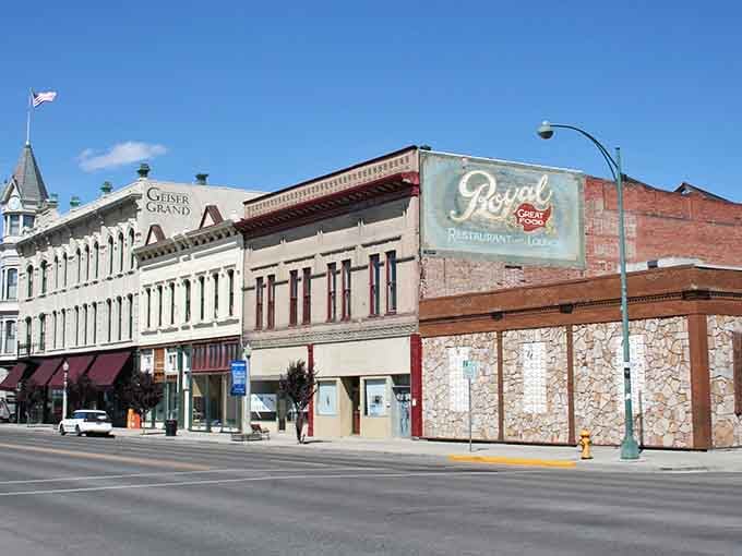 Downtown Baker City's preserved storefronts create a Main Street experience that feels authentic because it actually is, imagine that concept.