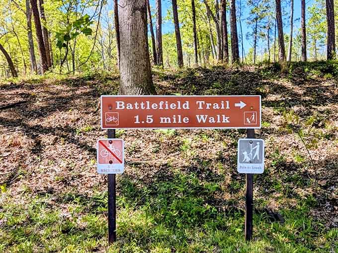 Clear signage points the way forward, though honestly, every direction here leads somewhere worth going and stories worth hearing.