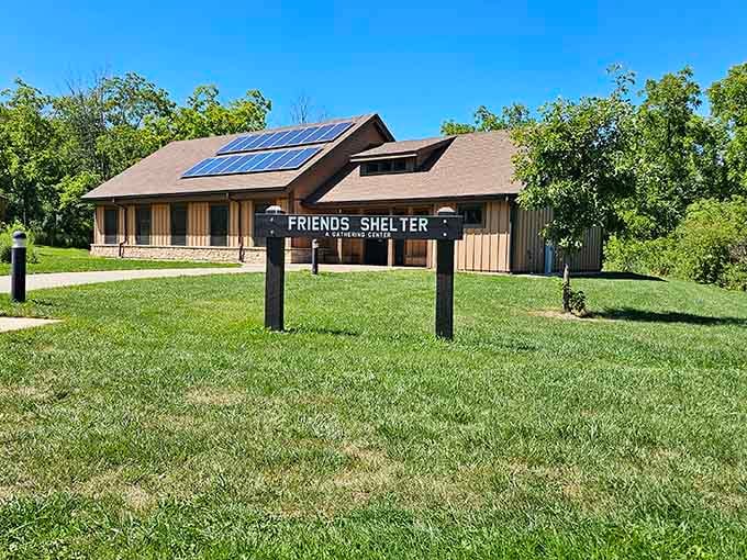Solar panels on the roof, a gathering center inside. The Friends Shelter is doing everything right, quietly and cheerfully.