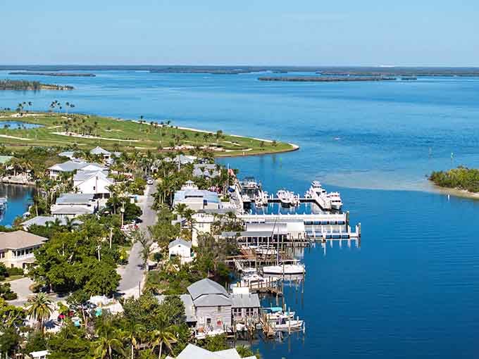 From above, Boca Grande reveals its secret: it's an island that chose preservation over profit.