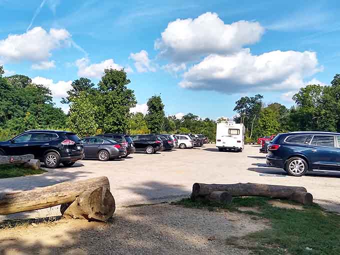 A full parking lot on a sunny day tells you everything you need to know about this place.
