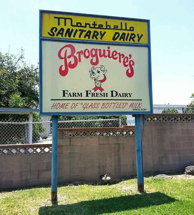 "Home of Glass Bottled Milk Since 1920." Some signs don't just mark a location, they announce a legacy worth driving across town for.