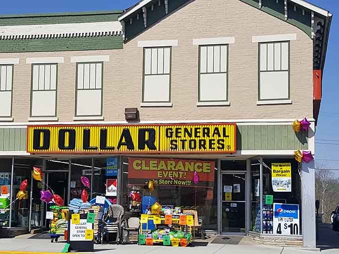 Even the Dollar General gets a historic building in Brookville, proving that progress and preservation can coexist quite nicely together.