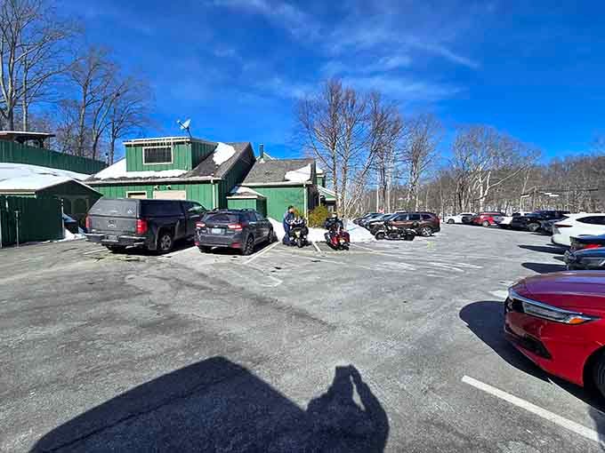 A packed parking lot on a winter day tells you everything you need to know about how good this place really is.