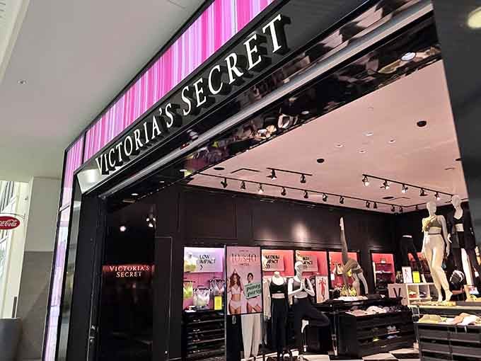 Victoria's Secret at Castleton Square, bold, bright, and impossible to walk past without at least a glance.