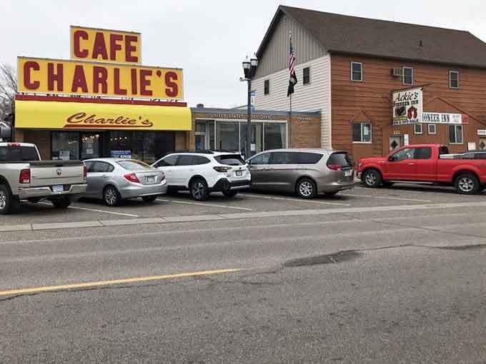 A packed parking lot in a small town tells you everything you need to know about what's cooking inside.