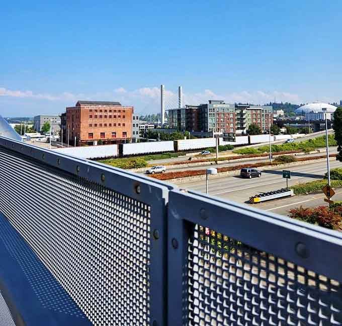 The view from the bridge reminds you that Tacoma has been quietly beautiful this whole time, just waiting to be noticed.