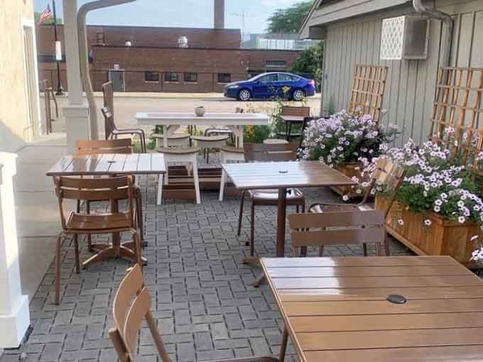 When the weather cooperates in Minnesota, you grab a seat outside and you don't ask questions.