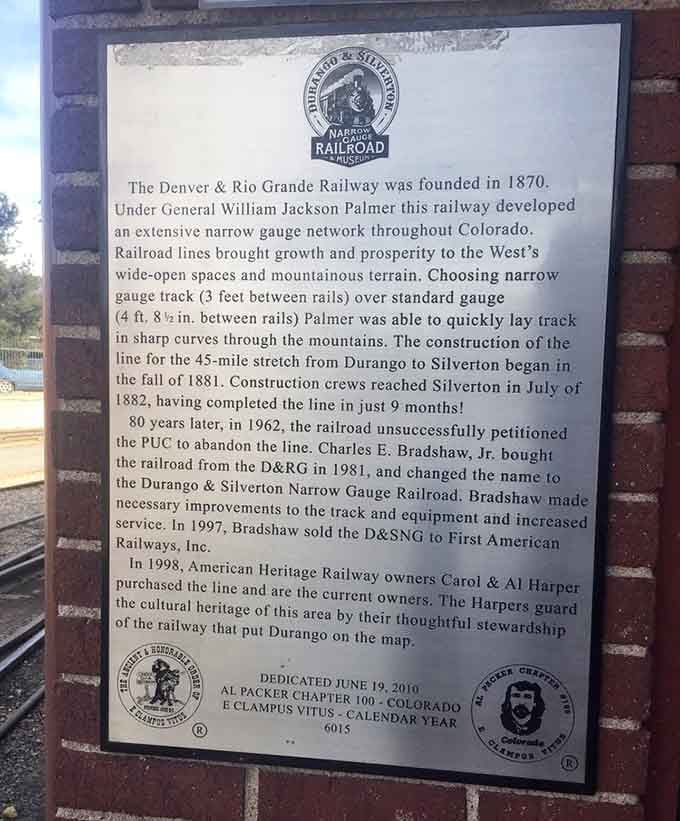 This historical marker tells the whole remarkable story of a railroad that refused to be left behind.