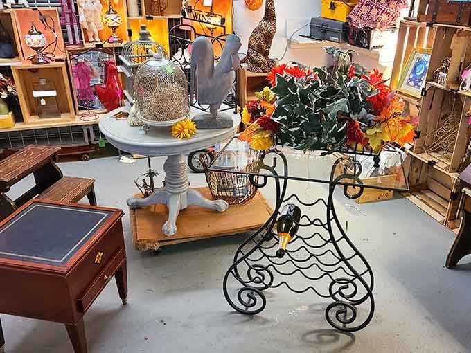Vintage home decor pieces wait patiently to add character and charm to your living space today.