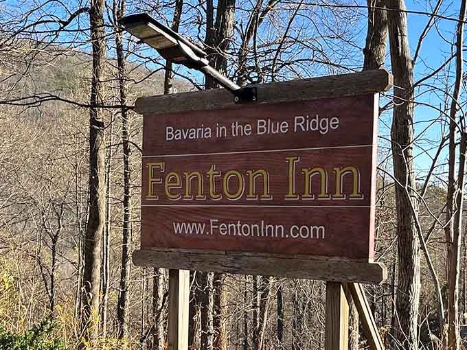 "Bavaria in the Blue Ridge." Four words on a wooden sign that somehow deliver on every single promise.