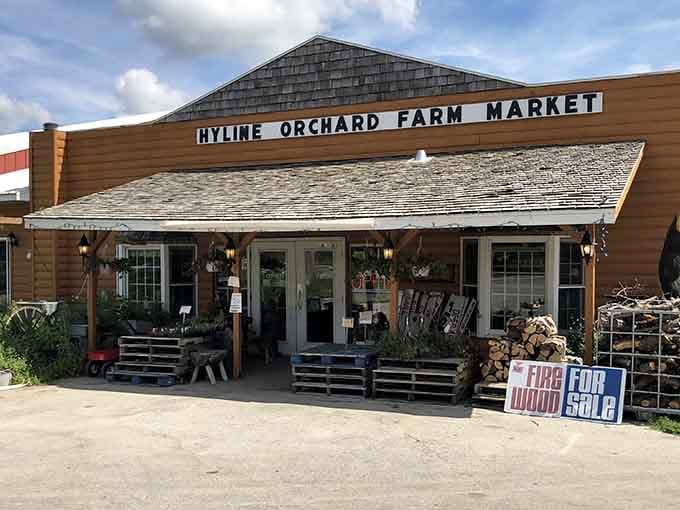 Hyline Orchard Farm Market, where Door County's finest flavors come together under one beautifully unpretentious roof.