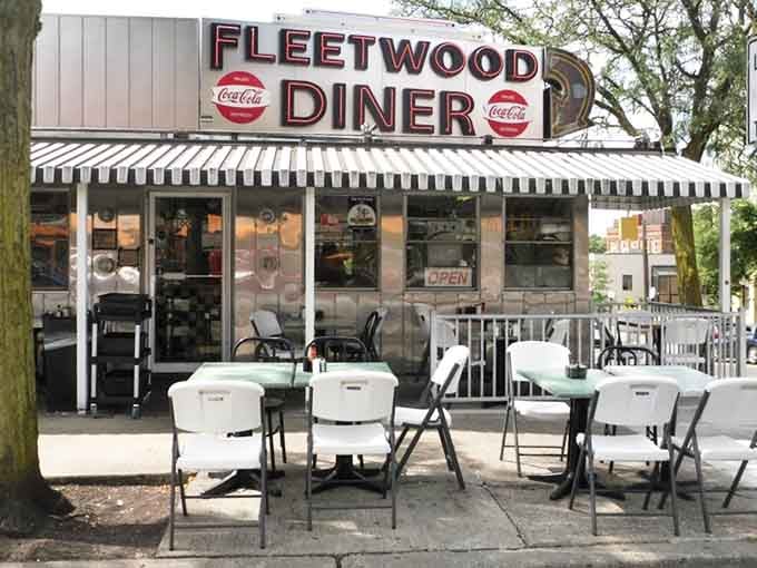 Outdoor seating at the Fleetwood means your people-watching game just leveled up considerably, Ann Arbor style.