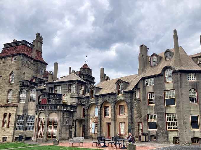 Under dramatic skies, Fonthill Castle looks exactly like the backdrop of every fantasy novel you've loved.