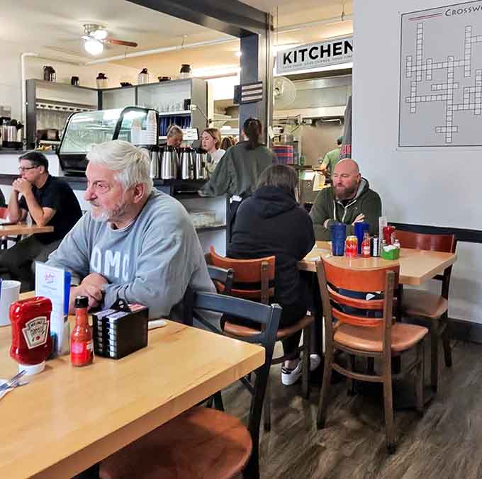 Real people enjoying real food in a real diner, exactly as breakfast was meant to be.
