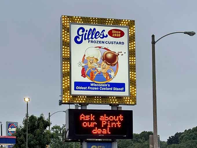 Wisconsin's oldest frozen custard stand, still standing tall and still asking if you've heard about the pint deal.