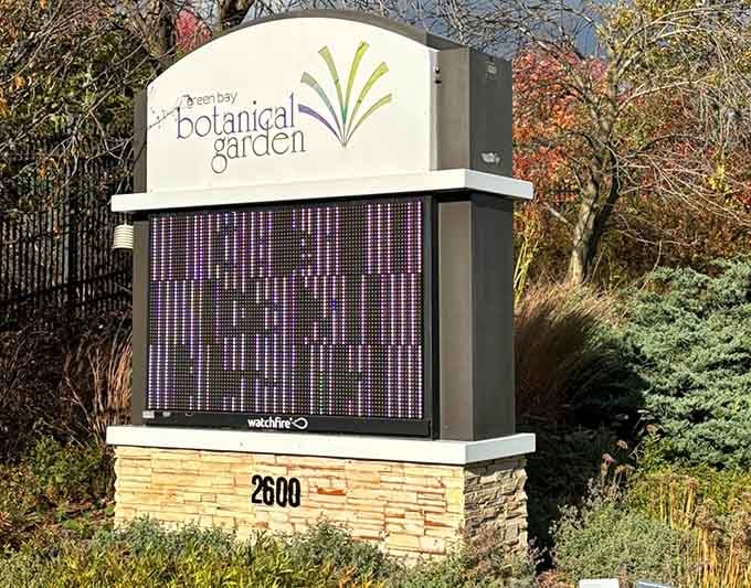 The sign out front sets the tone perfectly. Something wonderful is waiting just beyond it.