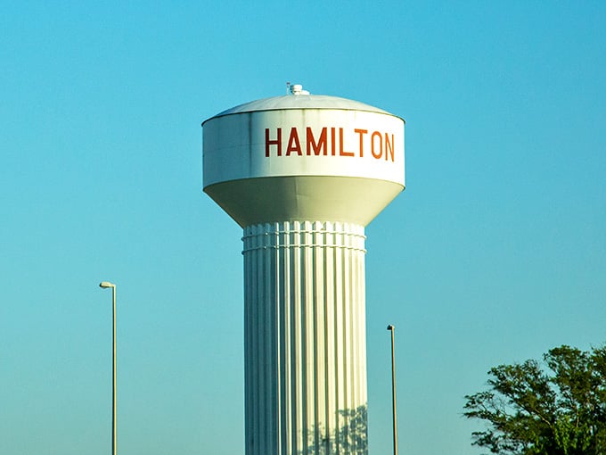 That water tower says Hamilton loud and proud, and honestly, the town has earned every letter of it.