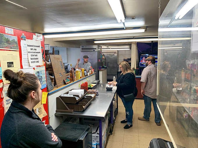 Customers lined up at the counter, a quiet reminder that word travels fast when the food is this good.