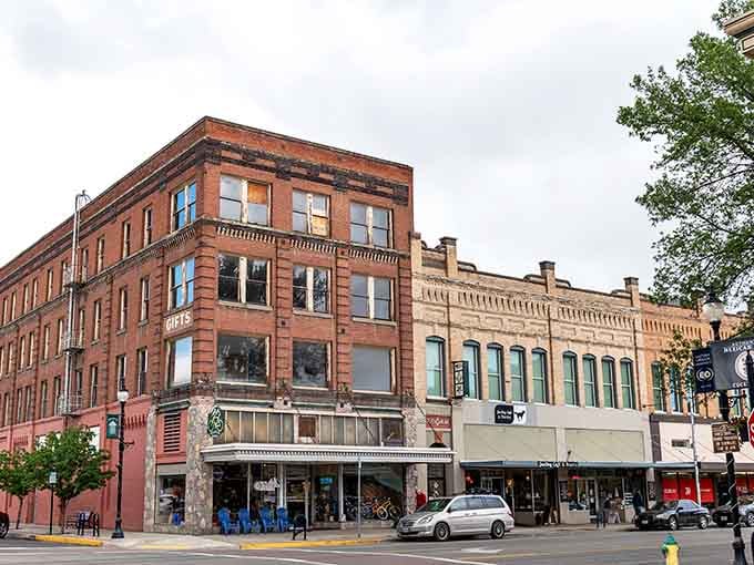 Corner buildings stacked with history and local shops remind you that downtown La Grande is genuinely alive.