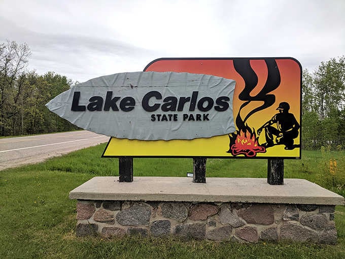 Every great adventure deserves a proper entrance, and Lake Carlos State Park delivers one with genuine style.