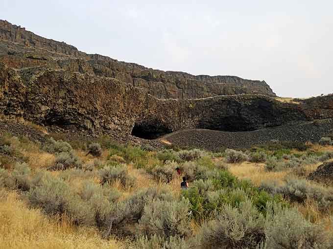 Standing at the base looking up, you realize these caves are way more impressive than any roadside photo suggests.