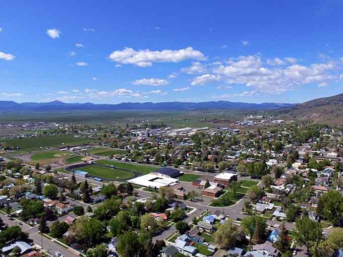 From above, Lakeview reveals itself as a tidy, green, surprisingly lively little city tucked into one of Oregon's most dramatic landscapes.