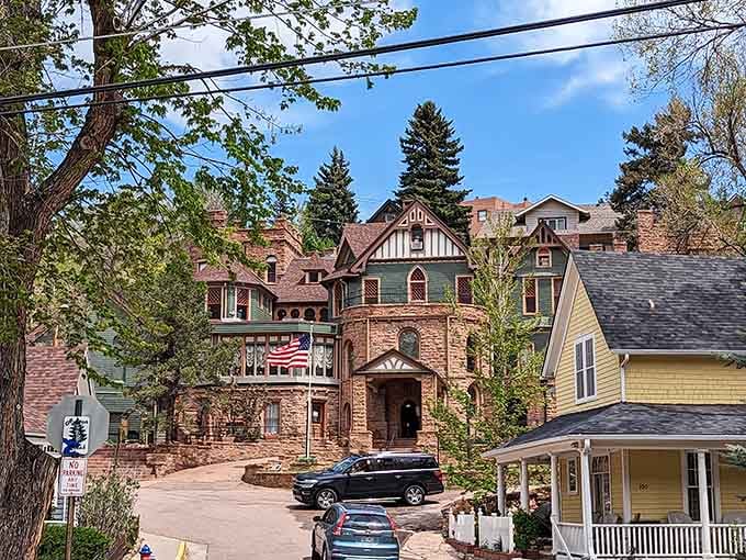 Tucked into a Manitou Springs neighborhood like a perfectly kept secret that everyone somehow forgot to mention.
