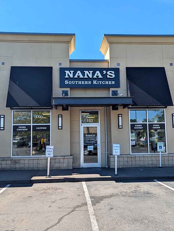 On a sunny day, that clean storefront with its bold signage looks like exactly the kind of place worth pulling over for.