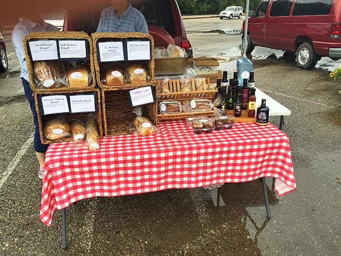 Artisan breads displayed like edible sculptures, because carbs presented beautifully somehow taste even better than regular carbs.