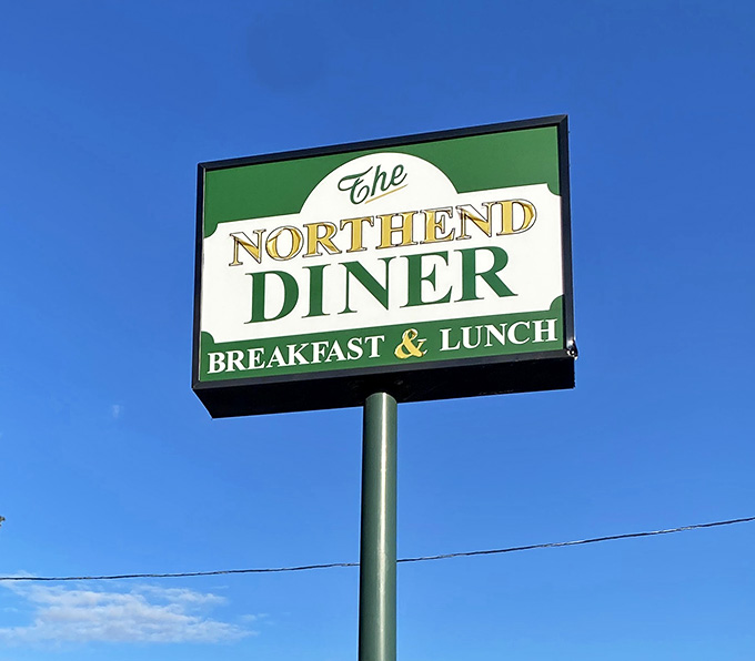 The sign says breakfast and lunch, but what it really means is, "Come in, we've been expecting you."