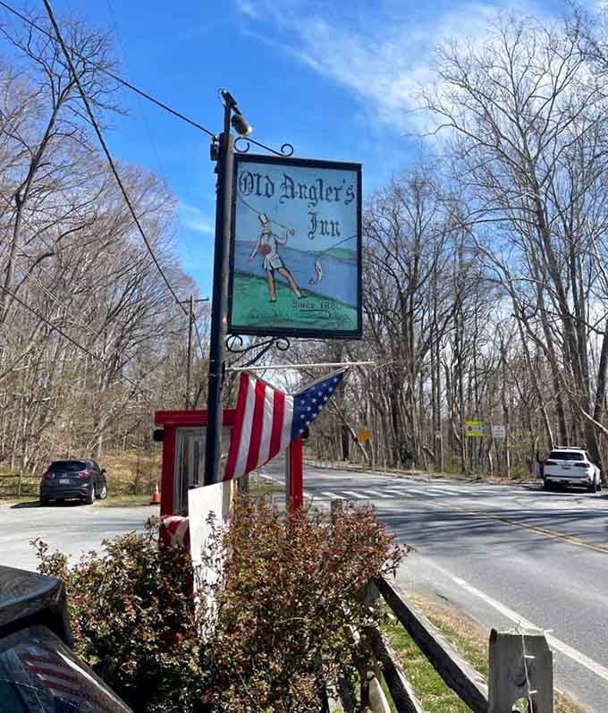 That hand-painted roadside sign standing tall against a blue Maryland sky is your first clue that something special awaits.