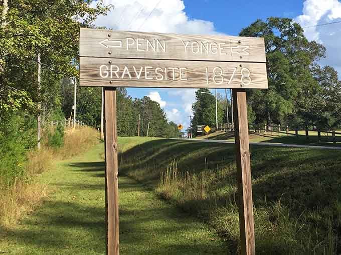 A gravesite from 1878 is just a short walk away, because of course it is.