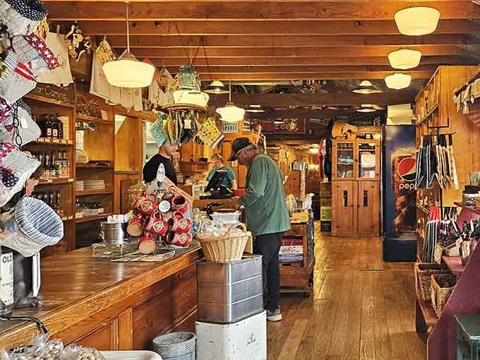 A warm, well-stocked counter area where the hospitality feels as genuine as the food being served just steps away.