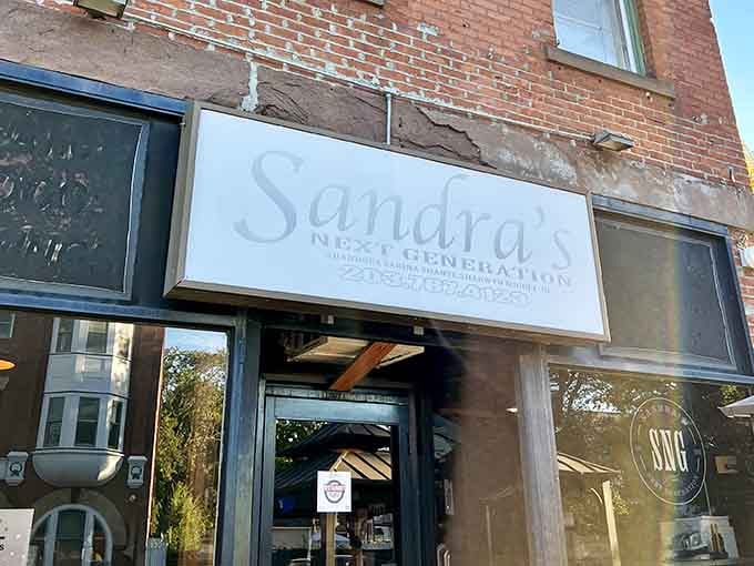 The Sandra's Next Generation sign stands proud, marking the spot where your next favorite meal awaits discovery.
