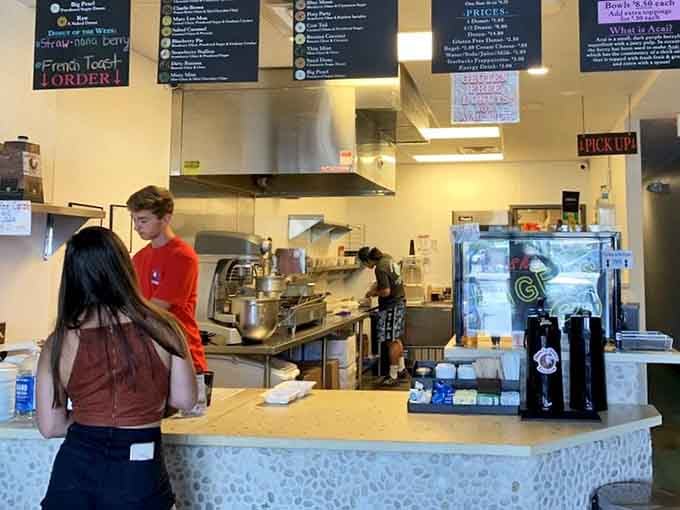 Fresh donuts made right in front of you. There's something deeply satisfying about watching good things come together.