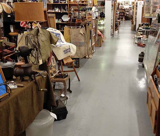 Another aisle of endless possibilities where your next favorite vintage find is definitely hiding somewhere among the treasures.