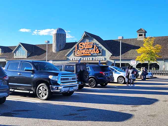 Even the parking lot has good energy. When a grocery store draws this kind of crowd, you know it's worth it.