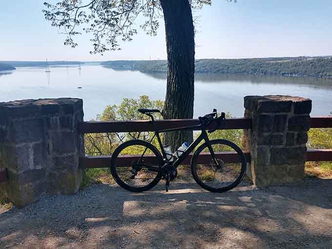 Even the bicycles know this overlook is worth stopping for. The Susquehanna River never disappoints.