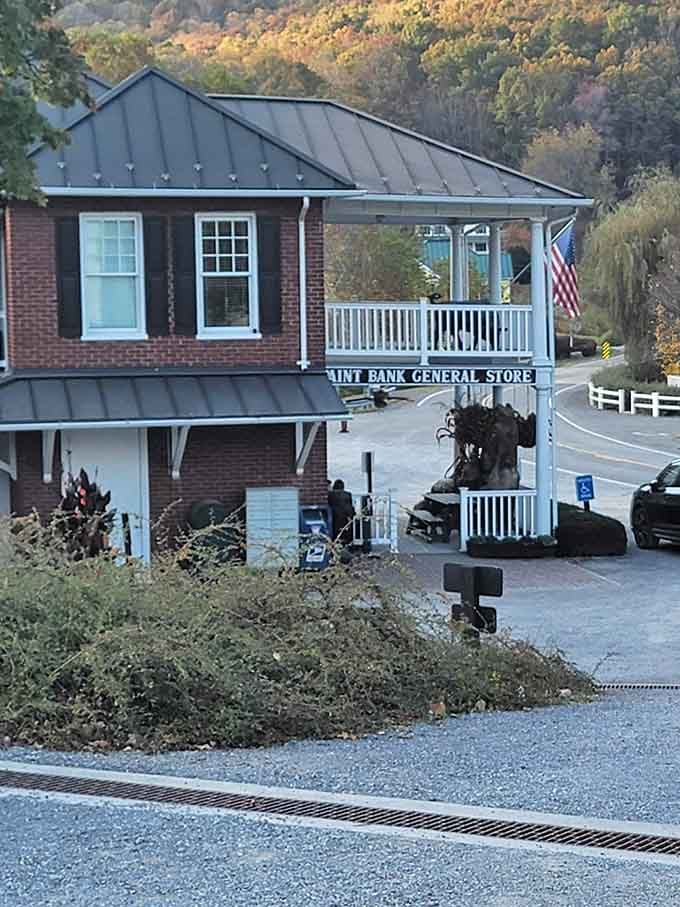 Framed by autumn foliage and mountain ridges, the Paint Bank General Store looks exactly like the hidden gem it truly is.