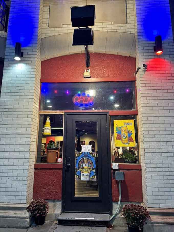 That glowing OPEN sign at night is basically a lighthouse for hungry people. Follow it without hesitation.