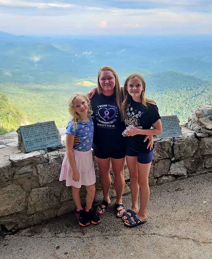 Three generations, one mountain view, and smiles that say everything about why Pretty Place keeps drawing people back.