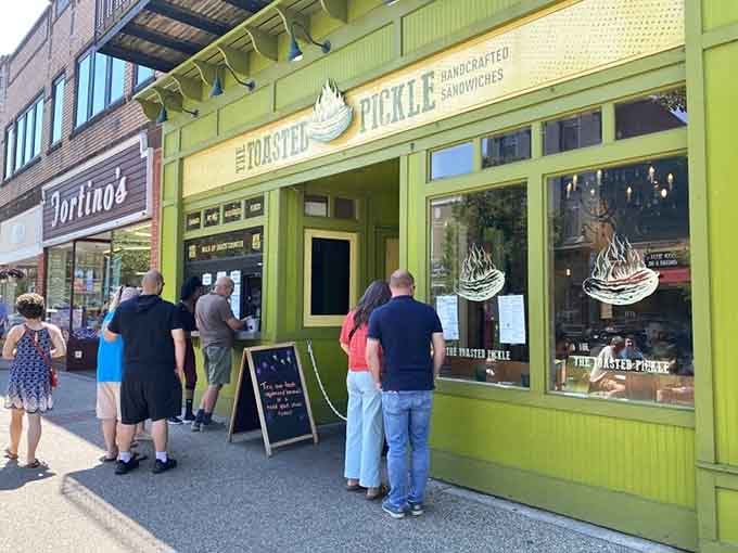 Lines forming outside mean word has spread, and Grand Haven locals know exactly where to find lunch perfection today.