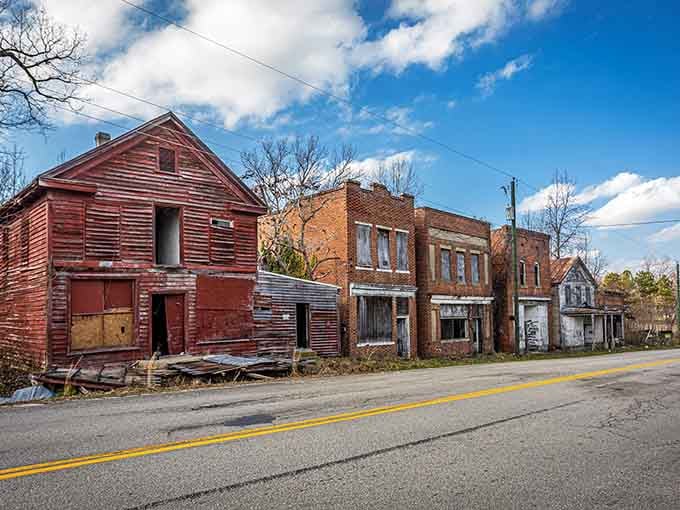 Virginia's forgotten ghost town stands frozen between memory and oblivion, waiting for curious visitors to remember its story.