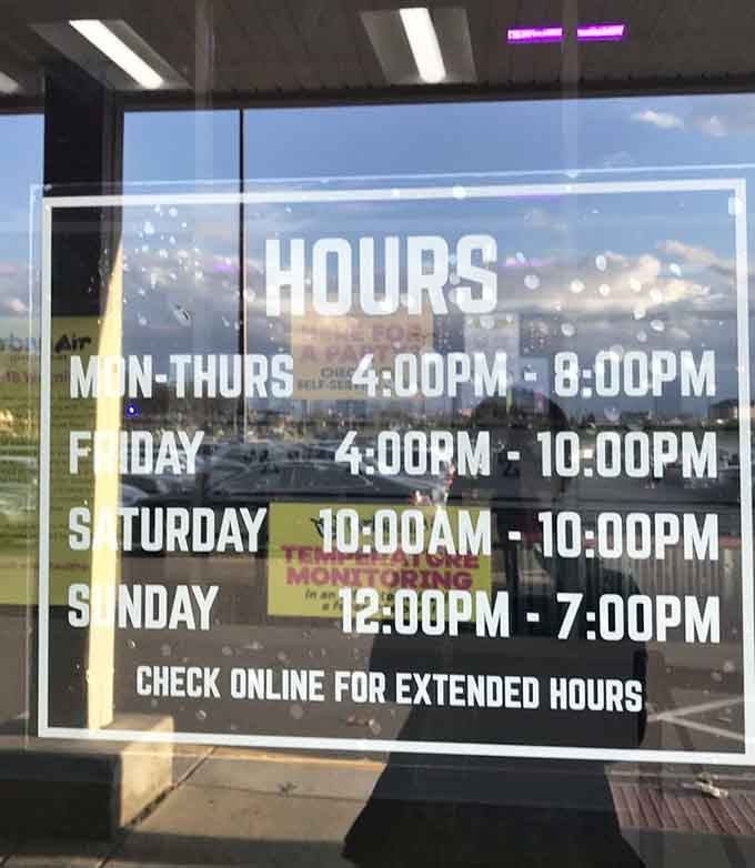 The hours sign on the door is your new best friend, plan accordingly and squeeze every last minute of fun out.