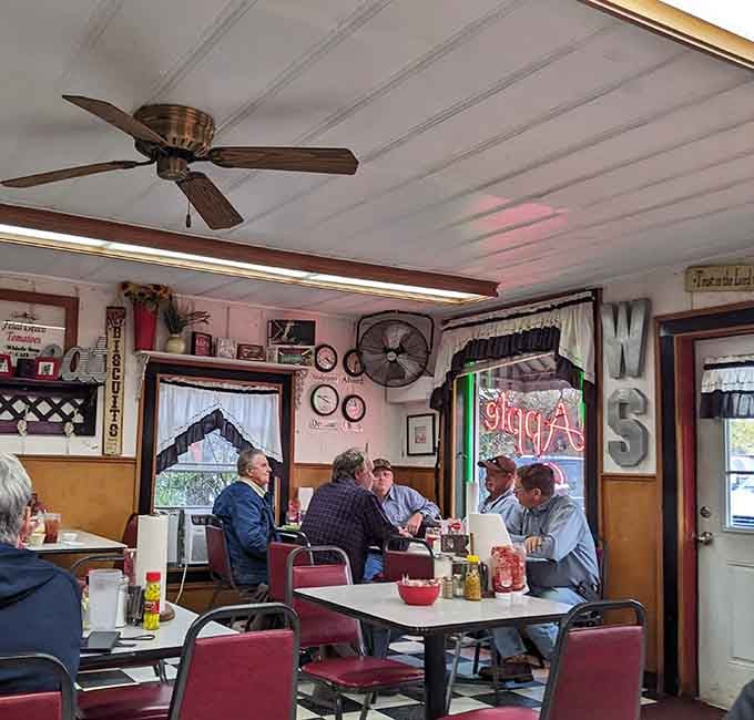 Regular customers who know exactly what they're ordering before they sit down because some things don't require menu consultation.